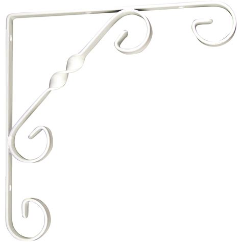 White Ornamental Scroll Brackets 200 Prosolve