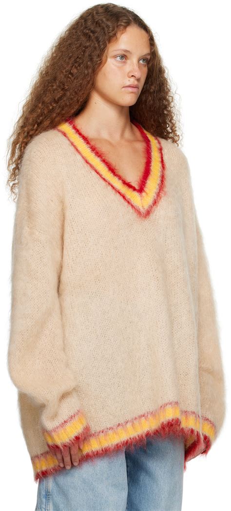 Marni Tan Striped Sweater Marni