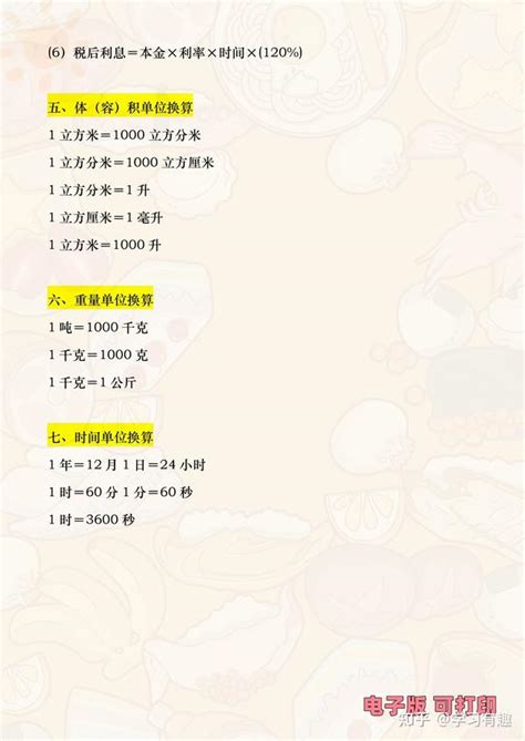 【小学上学期】小学五年级上册数学必背公式 知乎
