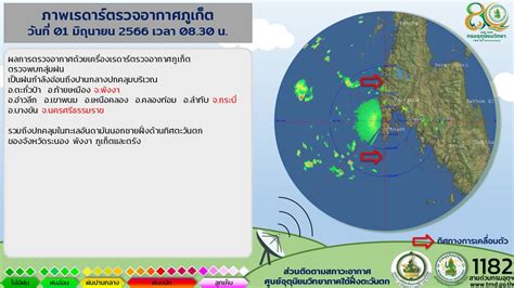 ภาพเรดาร์ตรวจอากาศภูเ ศูนย์อุตุนิยมวิทยาภาคใต้ฝั่งตะวันตก