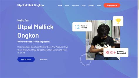 GitHub U7P4L IN My Portfolio This Is A Fully Responsive Personal