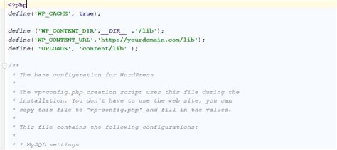 Customize The Wp Content Directory In Wordpress