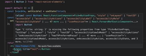button component ts type error · issue 3154 · react native elements
