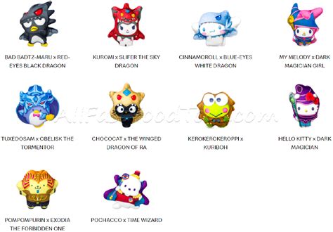 Mcdonalds Yu Gi Oh Hello Kitty Happy Meal Commercial Complete Set Of