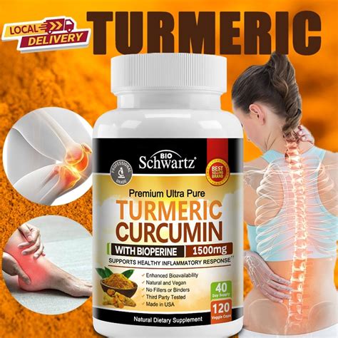 Organic Turmeric Capsules Highest Potency Curcumin Made With Pure