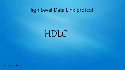 Hdlc Ppt