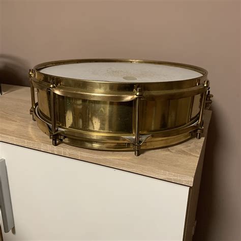 Rare Amati Vintage 15x4 Brass Snare 1960s Brass Reverb