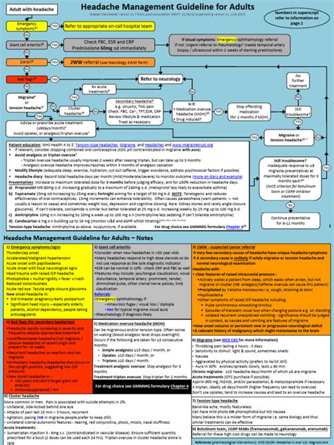 Gm Headache Pathway And Notes V117 Final Linked Pdf