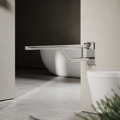 Mayfair Chrome Hinged Support Rail 800mm Lusso
