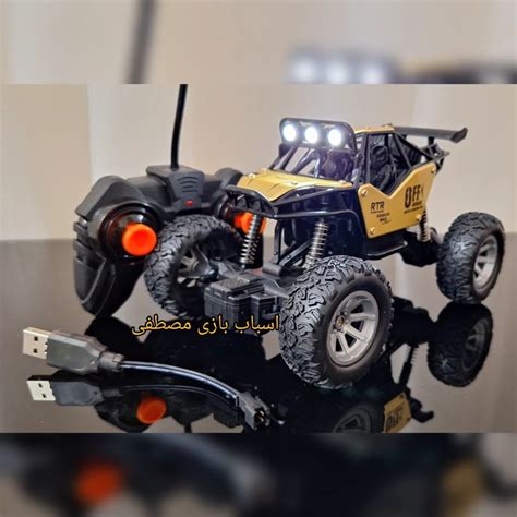 خرید و قیمت ماشین کنترلی شارژی آفرود چراغدار کیفیت عالی بدنه فلز کمک