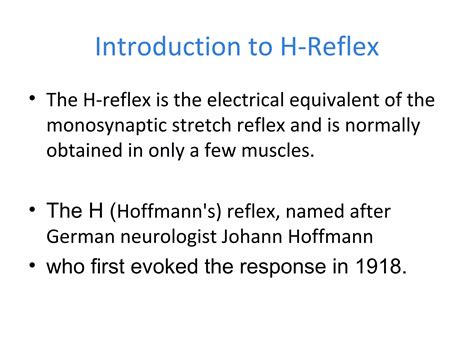 Late Responses F Wave And Hreflex Ppt
