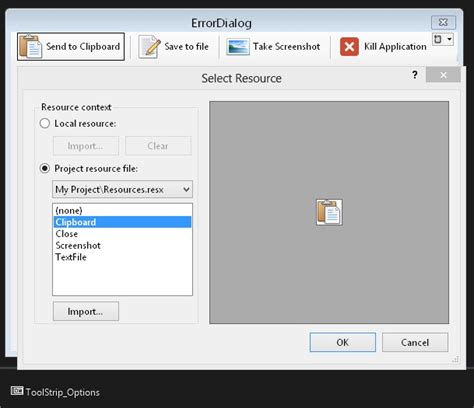 C How To Properly Export A Form And Its Resources Such As Images As An Item Template