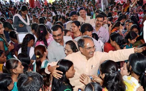 Shivraj Singh Chouhan Chief Minister Of Madhya Pradesh Editorial Stock