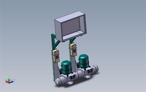 冷凝装置solidworks 2015模型图纸下载 懒石网
