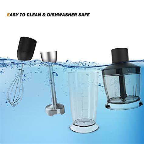 Immersion Hand Blender Zuukoo Kitchen 800w 4 In 1 Immersion Blender