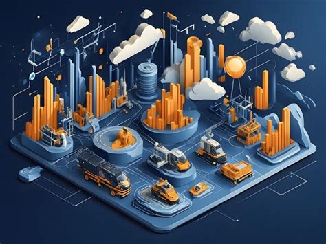 Premium Ai Image Isometric Data Visualization Illustration