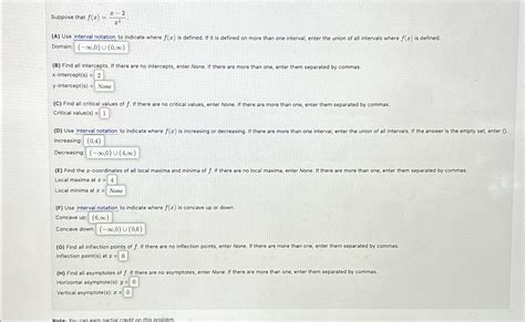 solved suppose that f x x 2x2 a ﻿use interval notation to