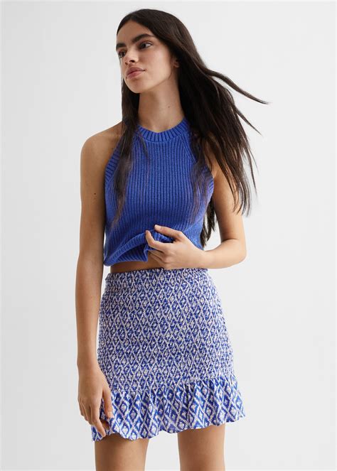 Minifalda Volante Detalle Funcido Chica Mango Teen Andorra