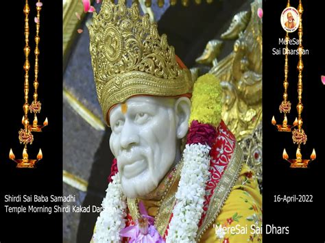 Shirdi Sai Baba Samadhi Temple Madhyan Aarti Darshan 28th April 2022