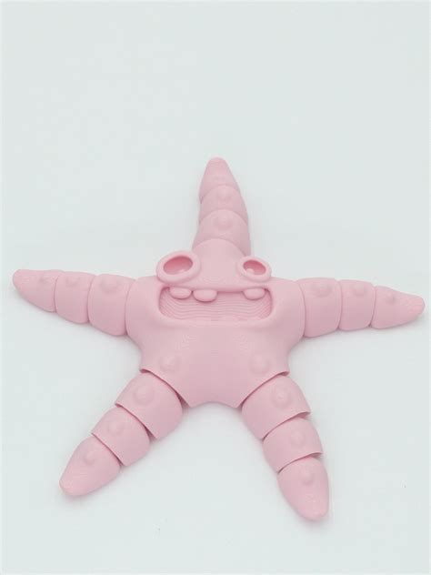 Goofy Starfish Flexi Articulated Figure Rainbow 5 3d Printed Flexi