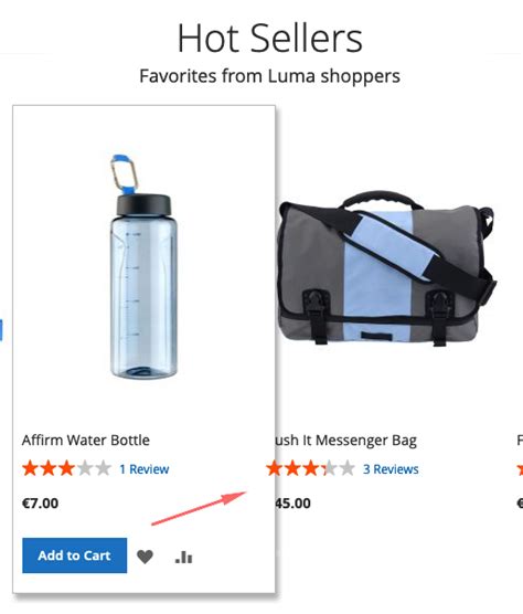 Product Item Rating Stars Overlaps A Hovered Item On Category Page