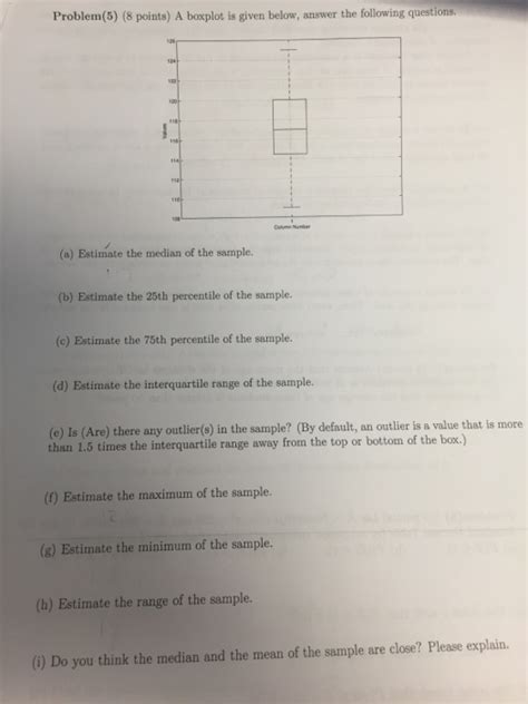 Solved A Boxplot Is Given Below Answer The Following Chegg