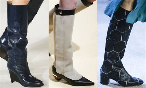 Модные сапоги осени 2016 модели высотой по колено в стиле 80 х Vogue Vogue Russia