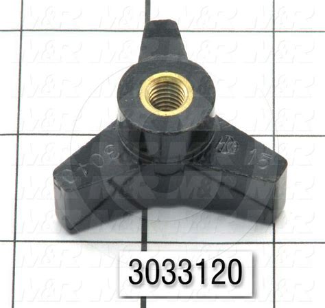 3033120 Knobs Three Arm Thru Hole 516 18 Thread Size 100 Knob