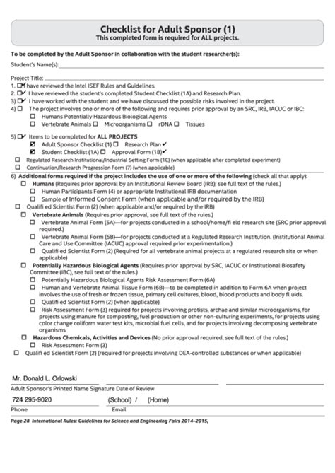 Fillable Isef Forms Printable Forms Free Online