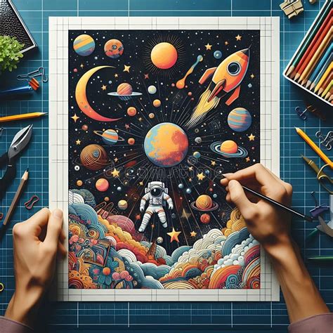 Space In All Its Glory How To Draw Galaxies Nebulae And Black Holes
