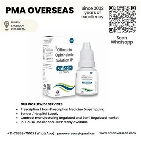 Ofloxacin Ophthalmic Solution At Rs 45piece Anti Infective Agent In