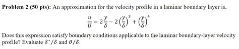 Solved Problem 2 50 Pts An Approximation For The Velocity Chegg