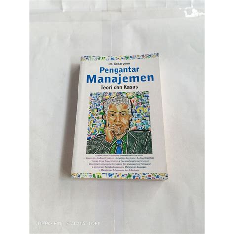 Jual BUKU PENGANTAR MANAJEMEN TEORI DAN KASUS DR SUDARYONO Shopee