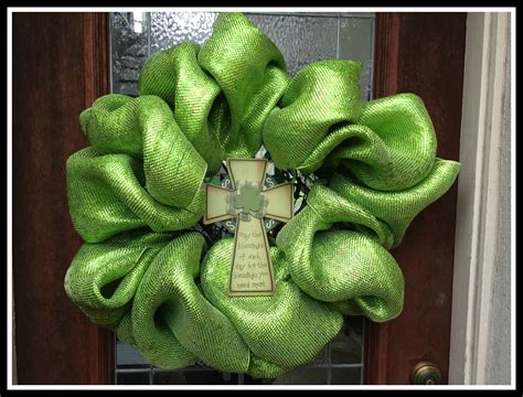 Engineering Life And Style DIY Deco Mesh St Patrick S Day Wreath