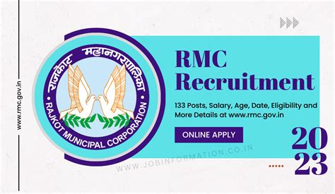 RMC Recruitment 2023 Notice Out Apply Online For 133 Posts Salary