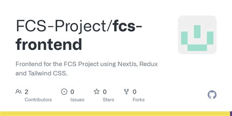 Github Fcs Project Fcs Frontend Frontend For The Fcs Project Using