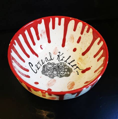 Serial Killers Cereal Bowl Cereal Killer Ceramic Bowl Serial Killers Ts Cereal Bowl