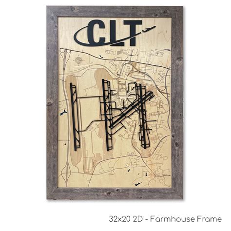Custom Wood Engraved Airport Map 3d Airport Map Aeronautical Wall Art