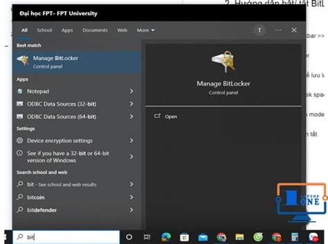 HƯỚNG DẪN BẬT TẮT BITLOCKER TRONG WINDOWS CỰC KỲ ĐƠN GIẢN