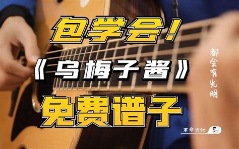 【吉他教学】李荣浩《乌梅子酱》吉他教学弹唱教学 Bili行者啊毅 音乐🎶 哔哩哔哩视频