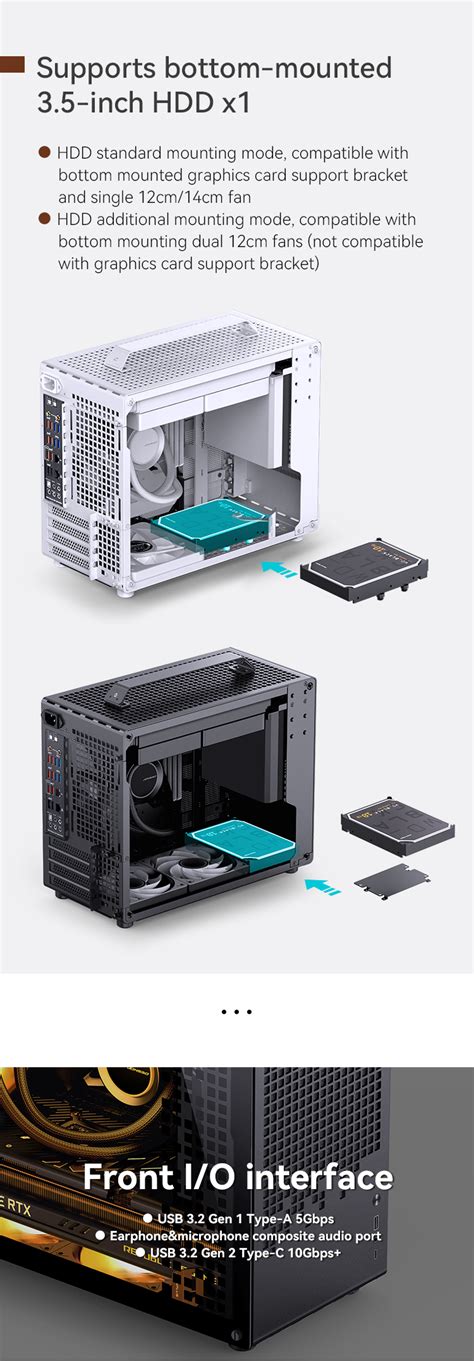 Jonsplus Z20 Black Micro Atx Computer Case With Detachable Carrying Handle Mini Size High