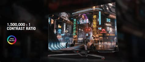 Геймърски монитор ASUS ROG SWIFT PG42UQ 41 5 OLED 4K UHD 3840 x