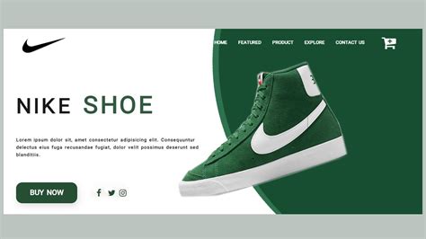 Nike Landing Page Using Html And Css Youtube