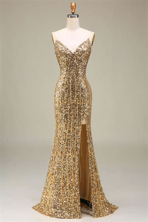 Mermaid Long Prom Dress With Slit Fannywe