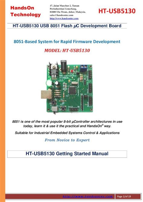 Pdf 8051 Based System For Rapid Firmware Development Model Ht · Ht