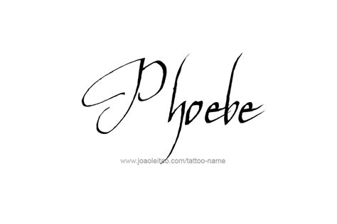 Phoebe Name Tattoo Designs