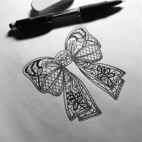 Lace Bow Tattoo Designs