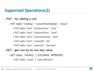 Introduction To Column Oriented Databases In PHP PDF