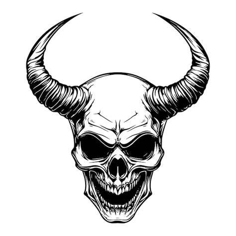 Devil Skull Stencil
