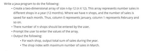 Solved Write A Java Program To Do The Following • Create A